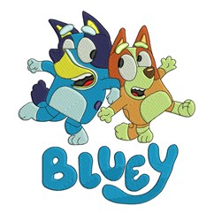 Bluey Embroidery Design | EmbroideryDesigns.com
