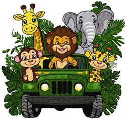 Safari Adventure Embroidery Design | EmbroideryDesigns.com