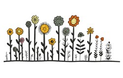 Flower Garden Embroidery Design | EmbroideryDesigns.com