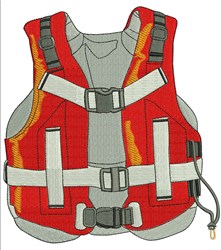 Life Vest Embroidery Design | EmbroideryDesigns.com