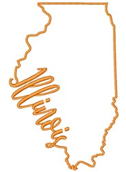 Illinois Embroidery Design | EmbroideryDesigns.com