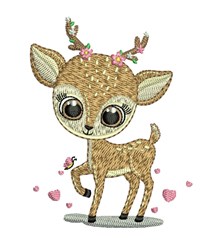 Fawn Embroidery Design | EmbroideryDesigns.com