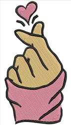 Snap Heart Embroidery Design | EmbroideryDesigns.com
