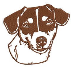 Jack Russel Terrier Head Embroidery Design | EmbroideryDesigns.com