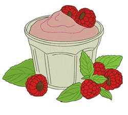Raspberry Parfait Embroidery Design | EmbroideryDesigns.com