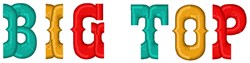 Big Top Sign Embroidery Design | EmbroideryDesigns.com