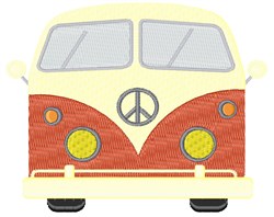 Volkswagon Bus Embroidery Design | EmbroideryDesigns.com