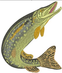 Northern Pike Embroidery Design | EmbroideryDesigns.com