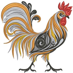 Rooster Embroidery Design | EmbroideryDesigns.com