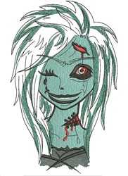 Zombie Embroidery Design | EmbroideryDesigns.com
