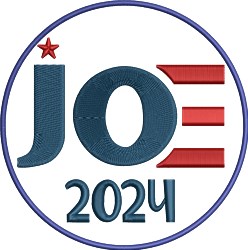 Joe 2024 Embroidery Design | EmbroideryDesigns.com