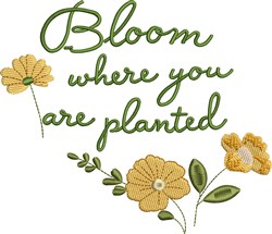 Bloom Inspiration Embroidery Design | EmbroideryDesigns.com