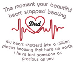 Dad Memorial Embroidery Design | EmbroideryDesigns.com