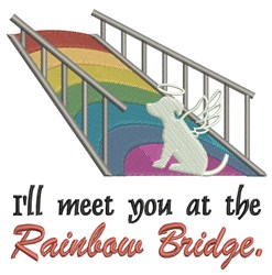 Rainbow Bridge Embroidery Design | EmbroideryDesigns.com