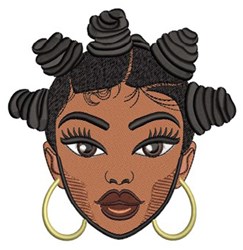 Black Woman Embroidery Design | EmbroideryDesigns.com