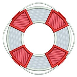 Life Saver Applique Embroidery Design | EmbroideryDesigns.com