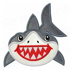 Applique SHARK Embroidery Design | EmbroideryDesigns.com