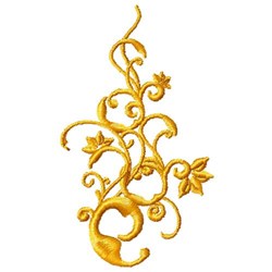 Swirly Vine Embroidery Design | EmbroideryDesigns.com