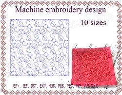 Leaf Stipple Embroidery Design | EmbroideryDesigns.com