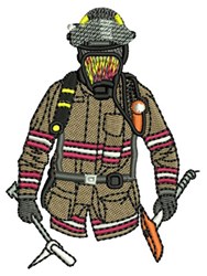 Fireman Embroidery Design | EmbroideryDesigns.com