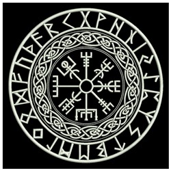 Viking Compass Embroidery Design | EmbroideryDesigns.com