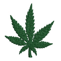 Marijuana Embroidery Design | EmbroideryDesigns.com