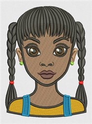Cute Girl Embroidery Design | EmbroideryDesigns.com