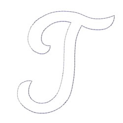 Quilt Outline T Embroidery Design | EmbroideryDesigns.com