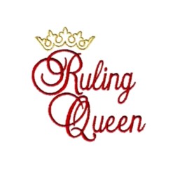 Ruling Queen Embroidery Design | EmbroideryDesigns.com