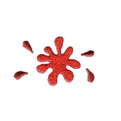 Mud Splat Embroidery Design | EmbroideryDesigns.com