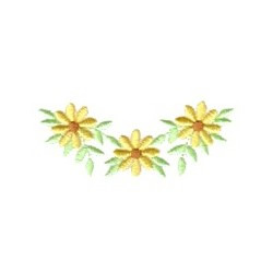 Smaller Daisy Bough Embroidery Design | EmbroideryDesigns.com