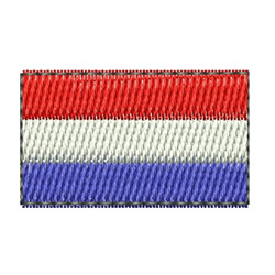 Flag of the Netherlands Embroidery Design | EmbroideryDesigns.com
