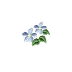 Small Blue Flowers Embroidery Design | EmbroideryDesigns.com
