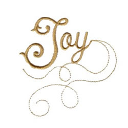 Joy Swirl Embroidery Design | EmbroideryDesigns.com