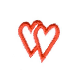 Double Heart Embroidery Design | EmbroideryDesigns.com