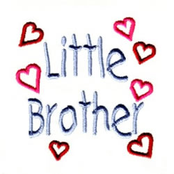Little Brother Embroidery Design | EmbroideryDesigns.com