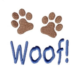 Woof Prints Embroidery Design | EmbroideryDesigns.com