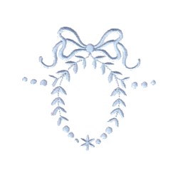 Heirloom Oval Scroll Embroidery Design | EmbroideryDesigns.com