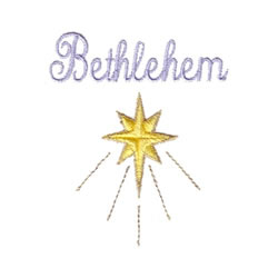 Star of Bethlehem Embroidery Design | EmbroideryDesigns.com
