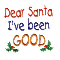 Dear Santa Embroidery Design | EmbroideryDesigns.com