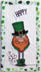 ITH Leprechaun 1 Quilt Block Embroidery Design | EmbroideryDesigns.com