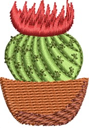 Mini Cactus 7 Embroidery Design | EmbroideryDesigns.com
