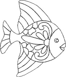 Talavera Element 1 Embroidery Design | EmbroideryDesigns.com