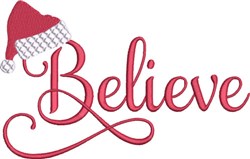 Believe Embroidery Design | EmbroideryDesigns.com