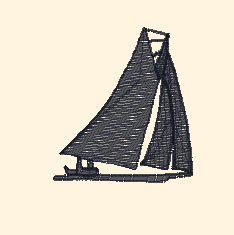 Skipjack Embroidery Design | EmbroideryDesigns.com