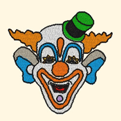 Clown Embroidery Design | EmbroideryDesigns.com