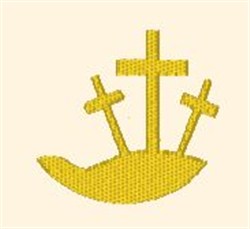 Three Crosses Embroidery Design | EmbroideryDesigns.com