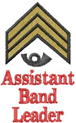 Free Assistant Band Leader Embroidery Design | EmbroideryDesigns.com
