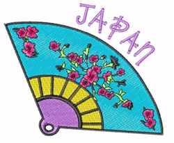 Japanese Flower Fan Embroidery Design | EmbroideryDesigns.com