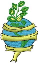 World Yellow Ribbon Embroidery Design | EmbroideryDesigns.com